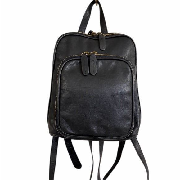 margot | Bags | Margot Black Leather Backpack | Poshmark